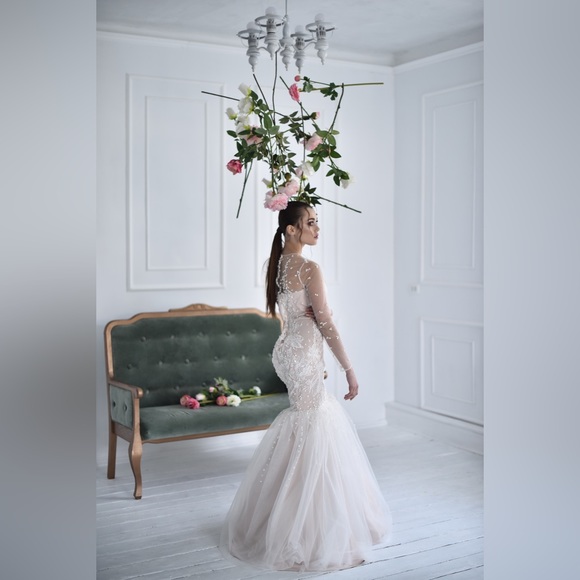 ANVI | Dresses | Custom Design Ivory Mermaid Style Handmade Wedding ...